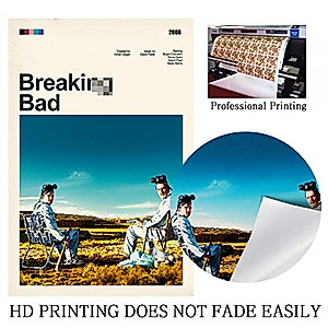 KACHE Break Bad Poster - TV Series Poster Print Bedroom Canvas Wall Art Frameless Poster Vintage Men's Cave Gift: 12x18 Inches (30.5x40.5cm)