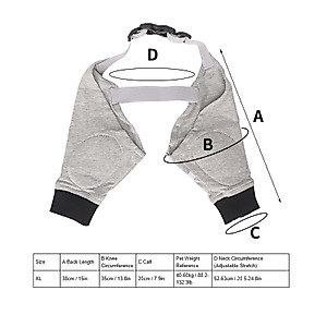 Dog Leg Joint Sleeve, Joint Warming Pet Recovery Sleeve Soft Padded Dog Elbow Protector for Small Medium Large Dogs (XL)