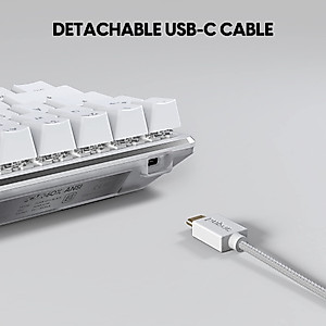 Pulsar Gaming Gears - PCMK Gaming Mechanical Keyboard ANSI Hot Swappable 60% (Barebone, White)