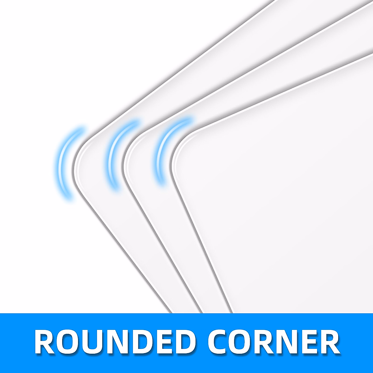 Macroclo Plastic Clipboards, A4 Acrylic Clear Board 8.5x11 for Classroom, Students, Transparent Letter Size 9" x 12.5" with Low Profile Clip, Office & School Supply