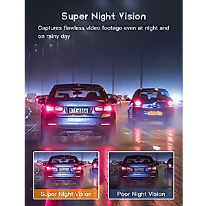4K Dual Dash Cam Front 4K and Rear 2K Car Dash Camera for Cars 64GB Card Included GILAYGROW 3" IPS Dashboard Camera Recorder with Card Reader, Super Night Vision, 170°Wide Angle