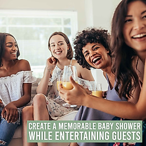 25 Rustic Word Scramble For Baby Shower, 25 True Or False Game, 25 Baby Animal Matching, 25 Nursery Rhyme Game - 4 Double Sided Cards Baby Shower Ideas, Baby Shower Party Supplies