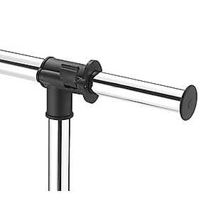 Whitmor Adjustable 2-Rod Garment Rack - Rolling Clothes Organizer - Black and Chrome