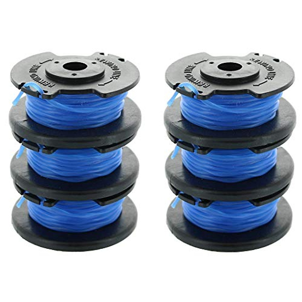 Ryobi ONE+ AC14RSLA OEM .065" Line and Spool Replacement 18v, 24v, and 40v Cordless Trimmers (Pack of 6)