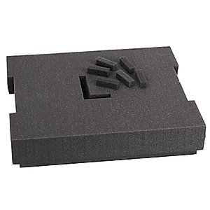 BOSCH Foam-201 Pre-Cut Foam Insert 136 for use with L-Boxx2, Part of Click and Go Mobile Transport System , Gray|Grey