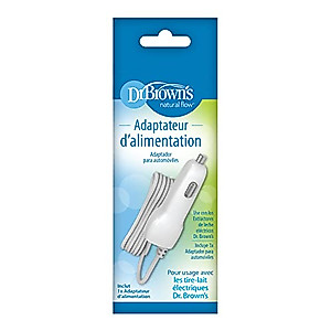 Dr. Brown's Auto Adapter for Electric Breast Pump , off-white , 6 foot long