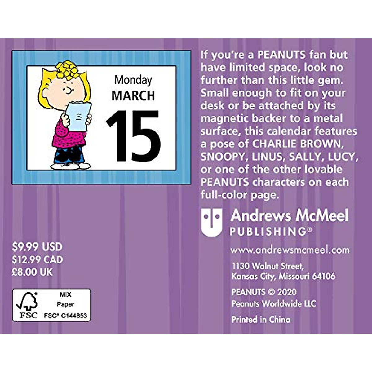 Peanuts 2021 Mini Day-to-Day Calendar