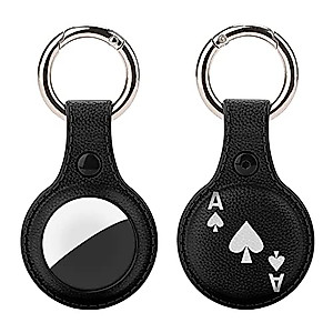 Ace of Spades Poker Apple Air Tag Tracker Case Cover for AirTag Holder Protector Storage Bag