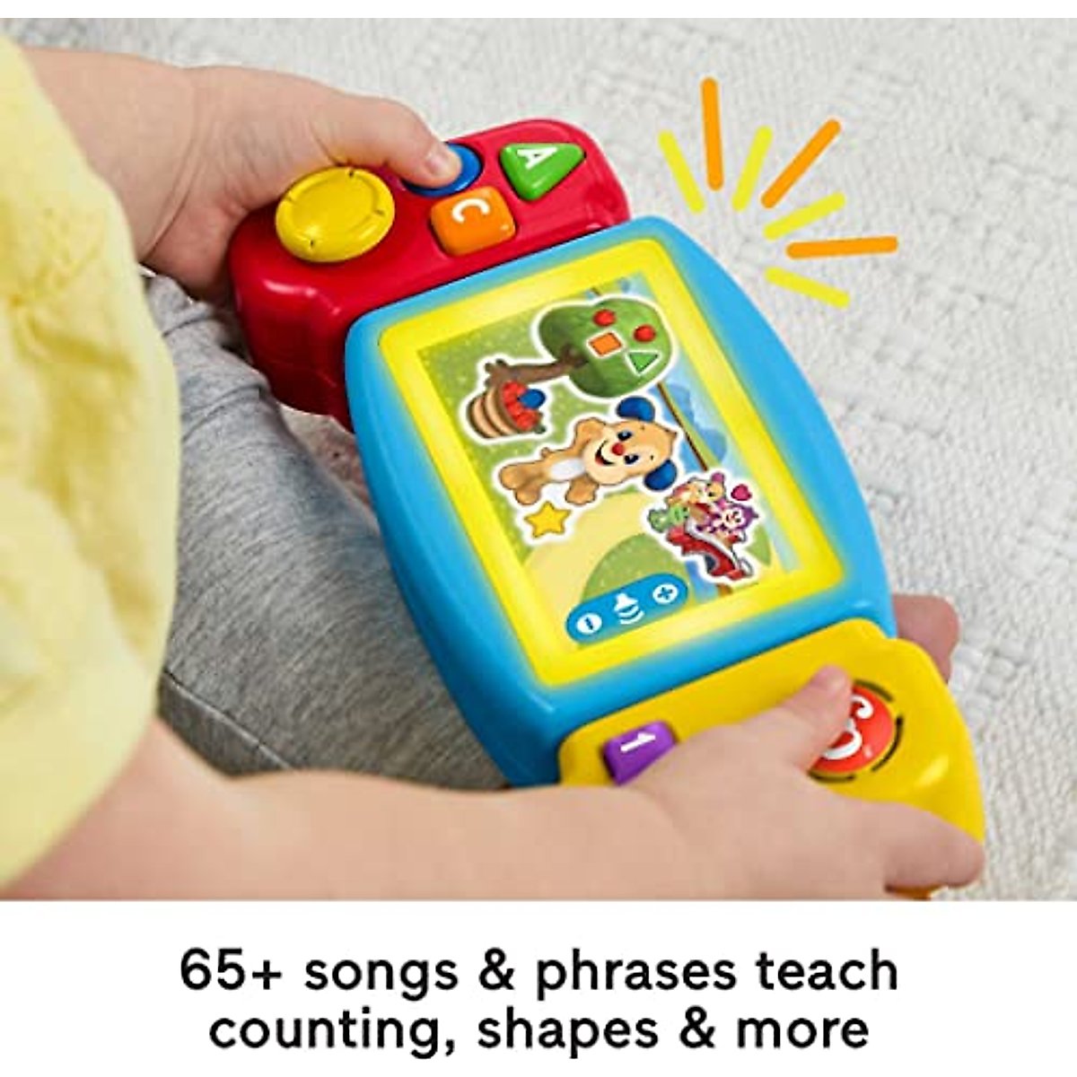 Fisher-Price Laugh & Learn Baby & Toddler Toy Twist & Learn Gamer Pretend Video Game with Lights & Music for Ages 9+ Months