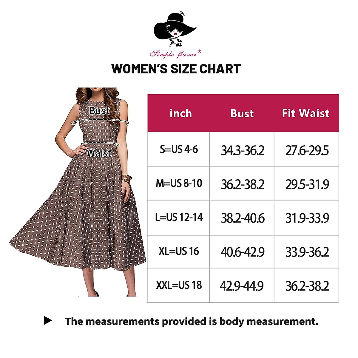 Simple Flavor Women's Vintage Dress Sleeveless O-Neck Party Cocktail Dress (Brown, S)