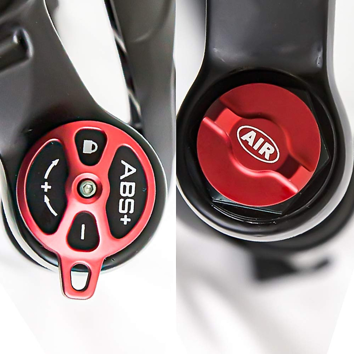 ZTZ MTB Forks Mountain Bike Suspension Fork 27.5 29 Inch Thru Axle 15mm MTB Air Suspension Fork, Travel 140mm Rebound Adjust 28.6mm Tapered Tube Manual Lockout Aluminum Alloy(Orange 27.5 inch)