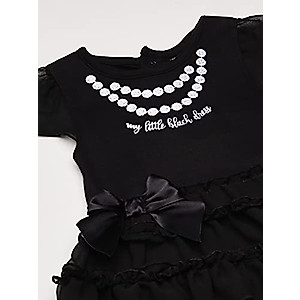 Gerber Baby Girls' Bodysuit with Tutu Skirt, Black Dress, 6-9 Months