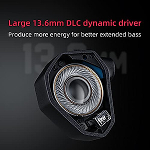 FiiO FH7S in-Ear Earphones High-Performance 1DD+4BA Hybrid Technology IEM Earbuds with 3.5/4.4mm Plug