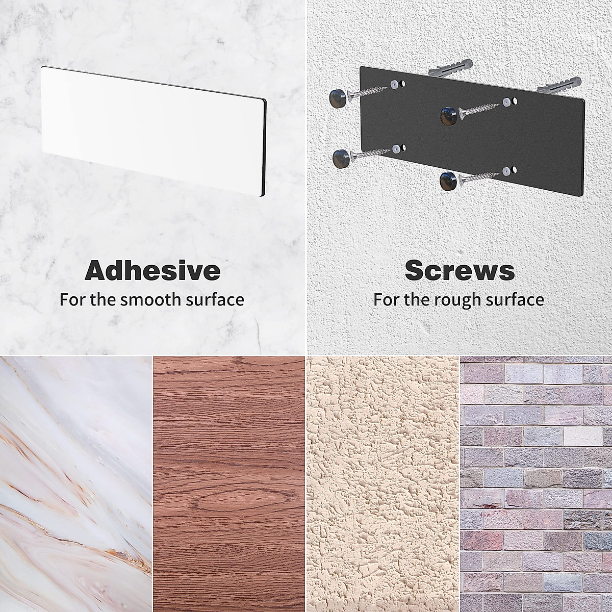 DEKAVA Paper Towel Holder Under Cabinet, Adhesive Paper Towel Holder Wall Mount with Damping Effect for Kitchen