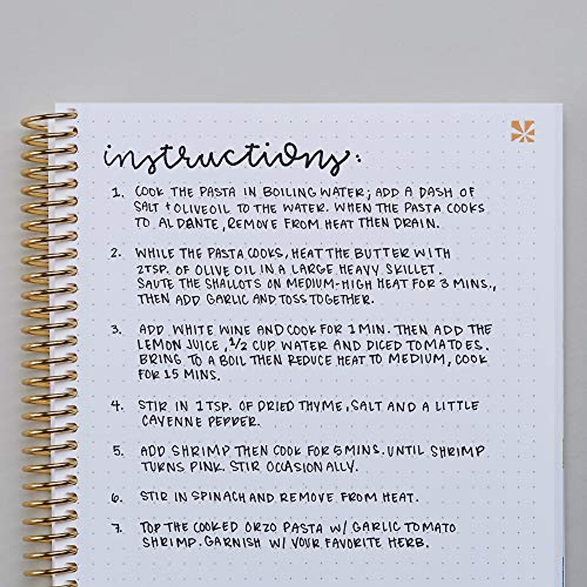 Erin Condren 7" x 9" Spiral Bound Dot Grid Journal Notebook - Watercolor Blooms. 5mm Dot Grid. 160 Page Writing, Drawing & Art Notebook. 80Lb Thick Mohawk Paper. Stickers Included