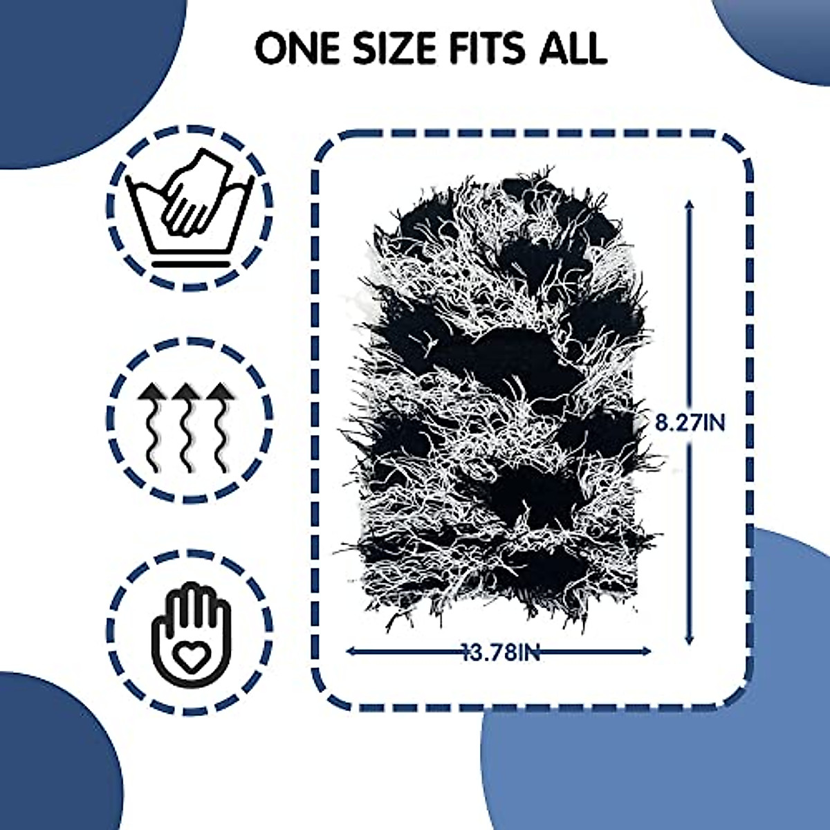 Distressed Balaclava Ski Mask Knitted Full Face Windproof Winter Premium Yeat Ski Mask for Men Women Cream