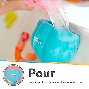 Nuby Wacky Waterworks Pipes Bath Toy with Interactive Features for Cognitive Development