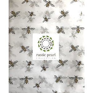 Tissue Paper for Gift Wrapping with Design (Bees), 24 Large Sheets (20x30)