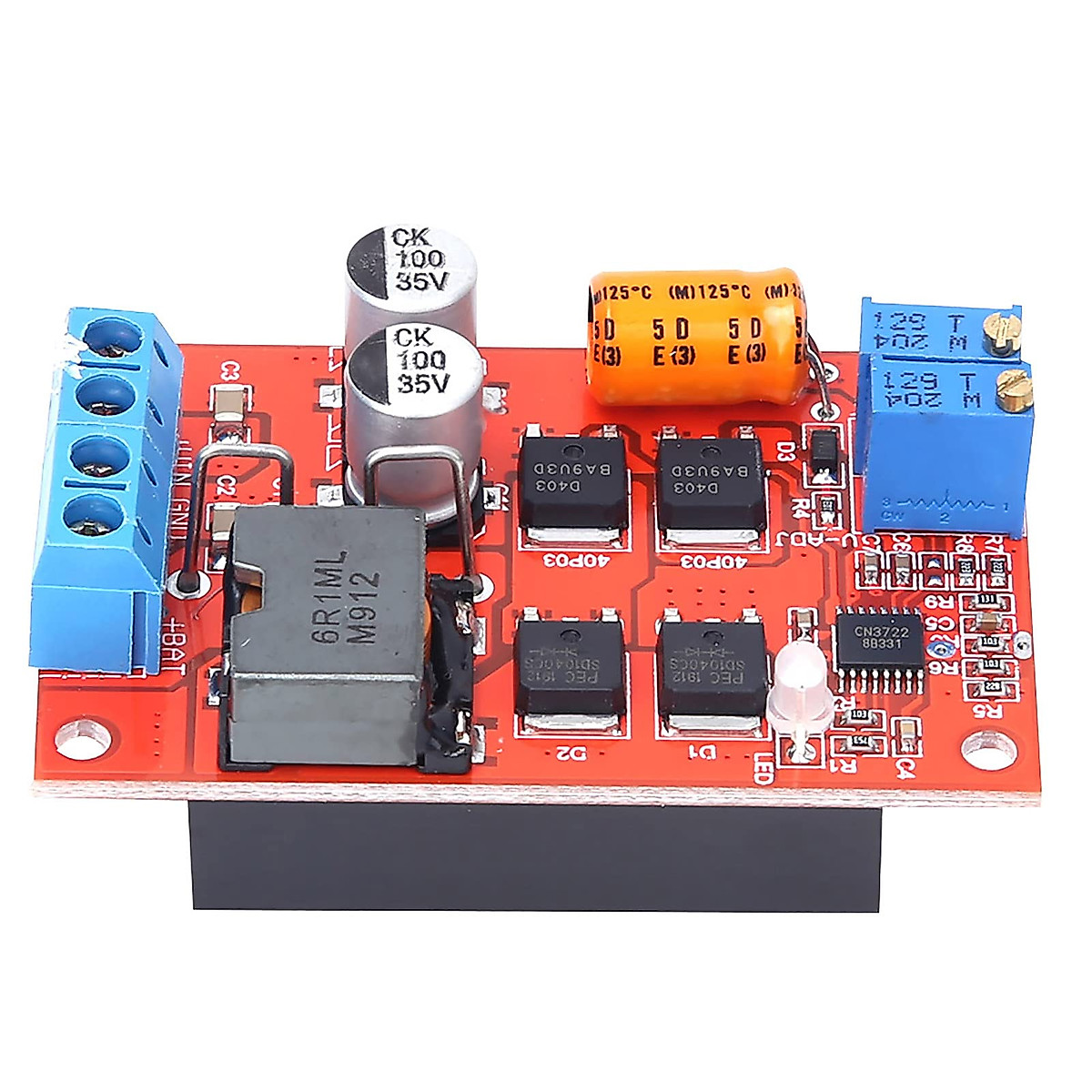 MPPT Solar Panel Regulator Module Charging Controller Boost Converter Module with Automatic Intelligent Three Stage Charging Mode 5A