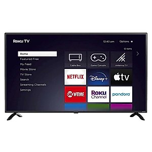 Element 50" 4K 2160p Roku Smart LED TV with HDR - E4AA50R (Renewed)