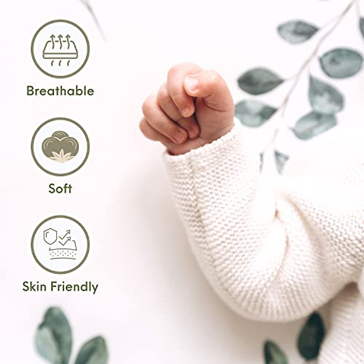 Crib Sheets Set - Premium Soft Cotton Fitted Baby Crib Sheet- 2 Pack- Crib Bed Mattress & Toddler Bed Sheet by Max&So