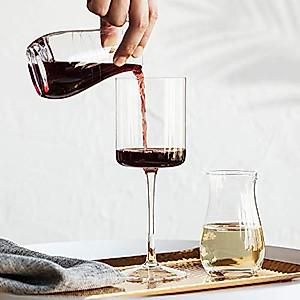 BTaT- Wine decanter, Single Serving, 2 Set, 9.3 oz, Wine Carafe, Small Decanter, Wine Decanters and Carafes, Wine Carafe Decanter, Decanter Wine, Wine Carafe Decanter, Wine Gifts, Mother's Day Gift