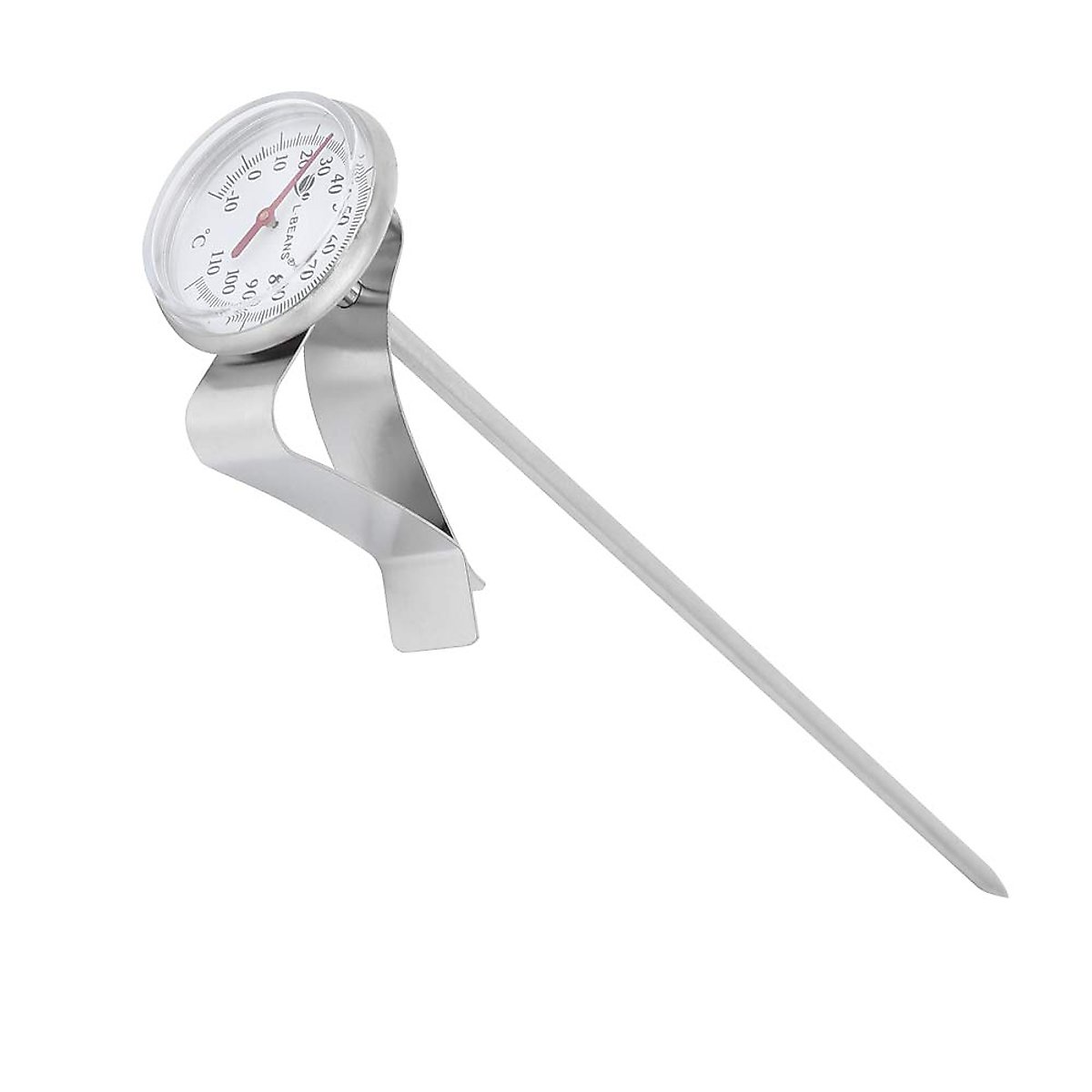 Dial Thermometer, Instant Read Multi-Purpose Thermometer with Clip for Milk, Beverage, Steaming, Coffee((Short Type))