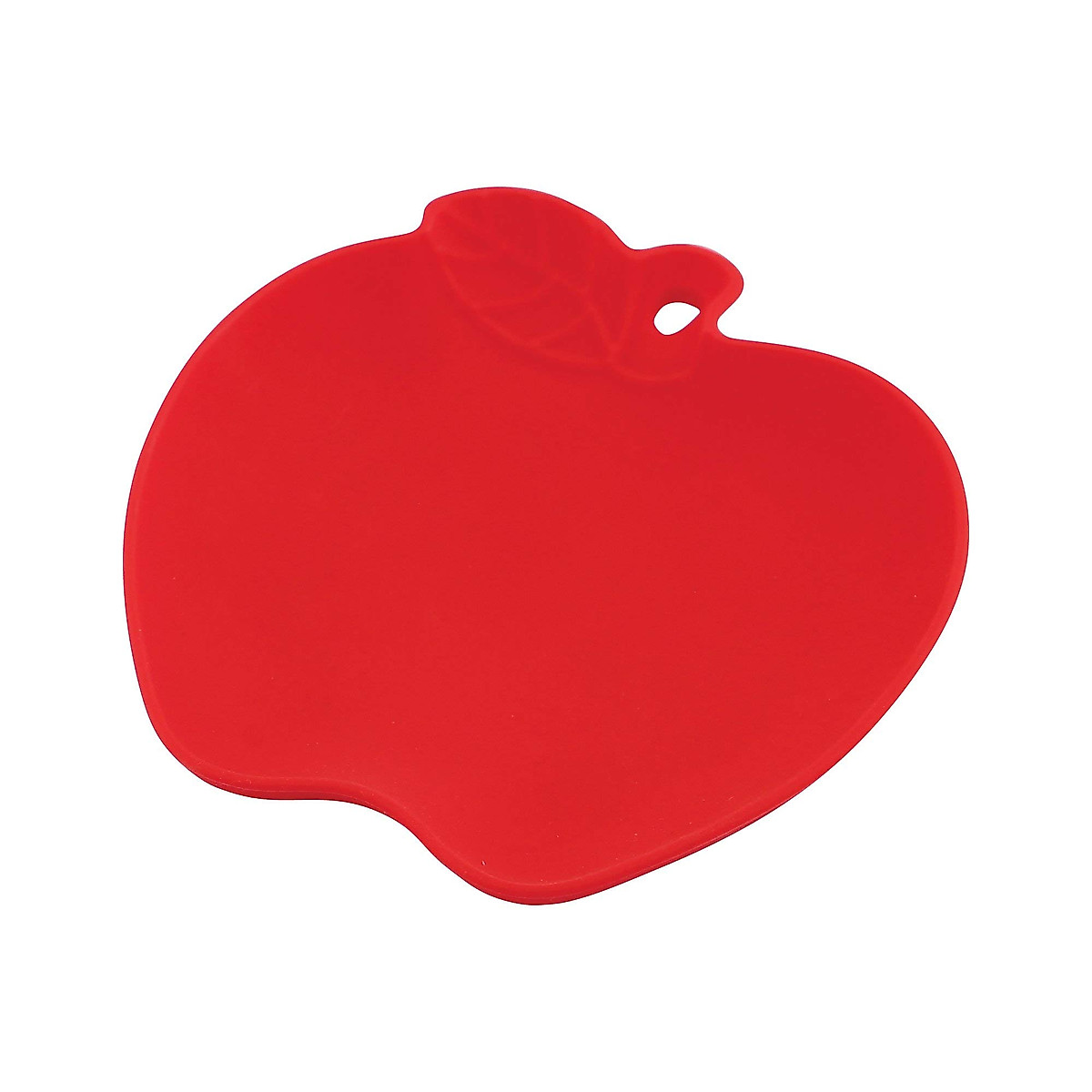 UPware Apple Shaped Spoon Rest Anti-Slip Durable Reusable Silicone Spoon Holder Kitchen Utensil Holders for Kitchen Counter Dining Table