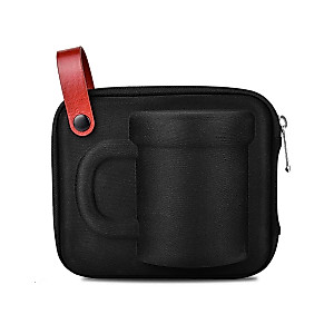 Oranlife Pour Over Coffee Maker Set for Travel/Camping/Hiking, Single Cup, Stainless Steel Coffee Filter, 14 Oz Borosilicate Glass Mug, Extra Permanent Lid and Moulded Neoprene Case, at Home/Office