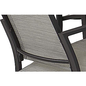Cosco Outdoor Living Cosco Outdoor Furniture Dining Chairs, Light Gray