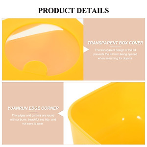 Kichvoe 4.7 * 2.5'' Sliced Cheese Container for Fridge Plastic Storage Containers with Lid Butter Cheese Slice Storage Box for Food Storage-S