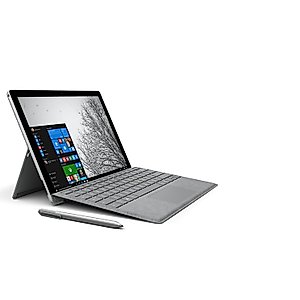 Microsoft Surface Pro 4 (128 GB, 4 GB RAM, Intel Core M) Bundle with Backlit Keyboard - Silver…