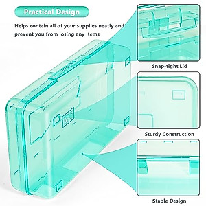 DANRONG Pencil Box, Large Capacity Pencil Case, Plastic Pencil Boxs for Kids Girls Boys Adults, Hard Crayon Box Storage with Snap-Tight Lid for School Office Supplies