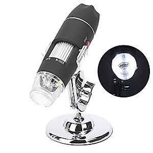 500X LED Microscope, 500X USB Digital Microscope Electron Microscope Adjustable 8LED Magnifying Glass with Stand Support Camera/Video/Computer/Phone