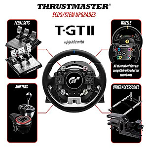 Thrustmaster T-GT II - Racing Wheel with 3 Magnetic Pedal Set, (Compatible with PS5, PS4, PC)
