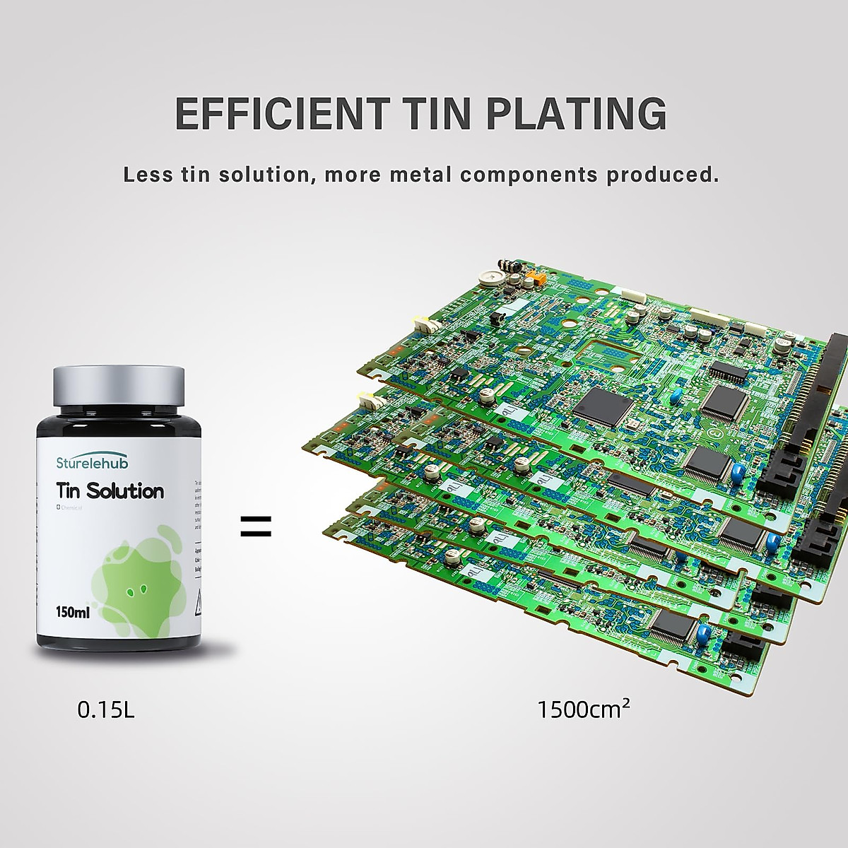 Tin Plating Soluiton, 150ml, Tin Plating Slution, Excellent Corrosion Resistance, Excellent Electrical Conductivity, Easy to Weld