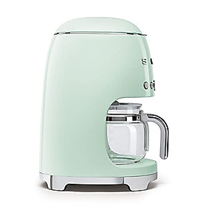 Smeg 50's Retro Style Aesthetic Drip Filter Coffee Machine, 10 cups, Pastel Green