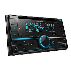 Kenwood DPX504BT Double DIN in-Dash CD Receiver with Bluetooth | Car Stereo CD Receiver with Amazon Alexa Voice Control | High-Contrast 3-line Display with Variable-Color Illumination