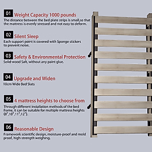 Olodumare Luxury King Size Upholstered Platform Bed with Oversized Padded Backrest, Soft Frame Cloud Bed,Thickening Pinewooden Slats and Metal Leg,Grey