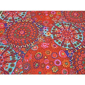Kaffe Fassett Millefiore Red, Fabric by the Yard