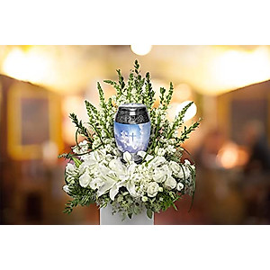 Heavenly Cross Cremation Urns for Adult Ashes Large XL or Small Keepsake Urns for Human Ashes Adult Female & Urns for Ashes Adult Male for Home or Burial