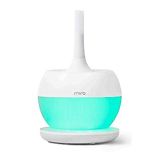 MIRO-NR08M Cream White Completely Washable Modular Sanitary Humidifier, Large Room, Easy to Clean, Easy to Use - Premium Cool-Mist Humidifier. Touch Control Colorful LEDs, Powerful humidification