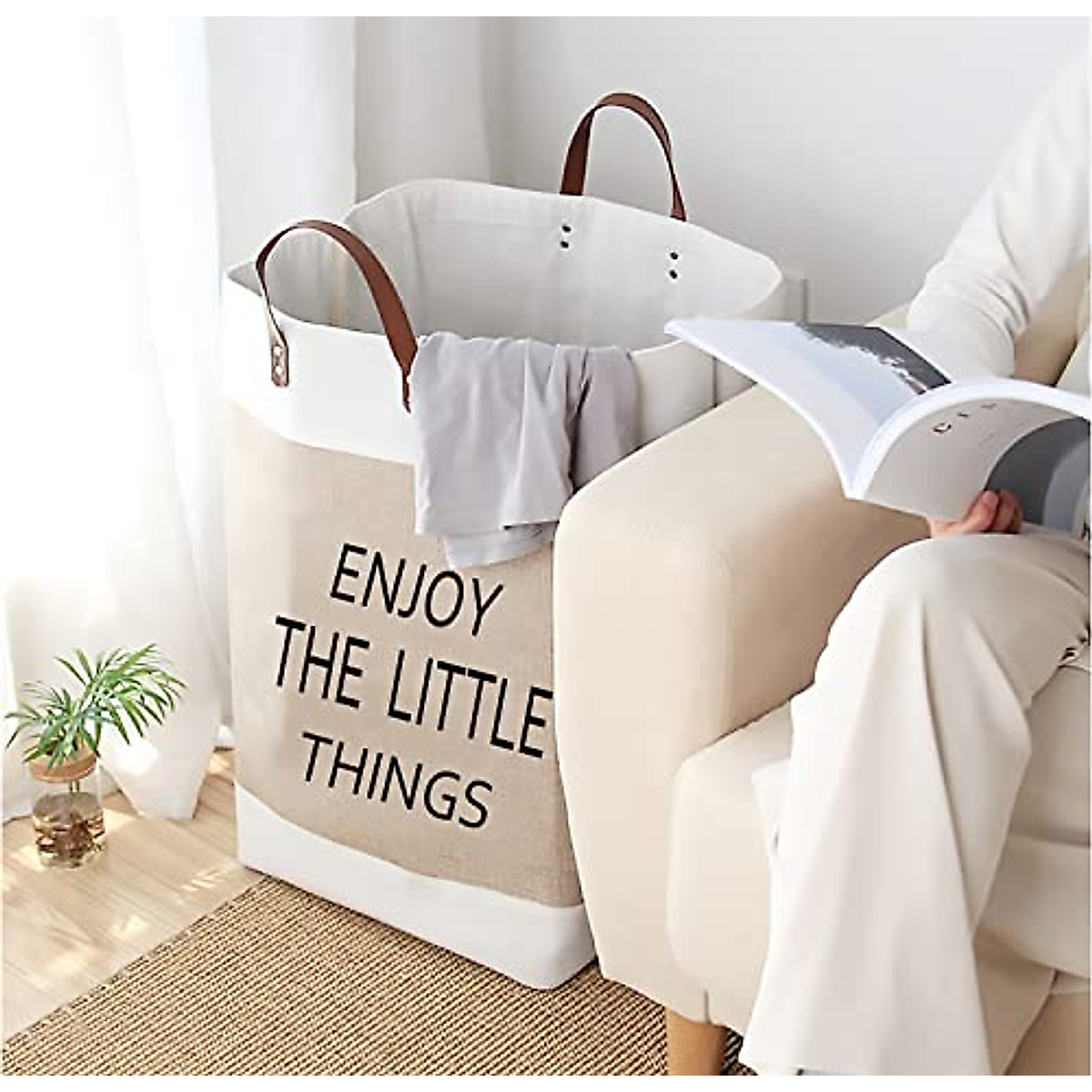 Laundry Baskets Collapsible Linen Clothes Laundry Bag for Bedroom Laundry Hampers Clothes Storage Organier for Bathoom Home for Storage Toys and Clothing in Bedroom, Bathroom Foldable Laundry Hamper
