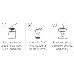 Tea Forte Watermelon Mint Cold Brew Iced Tea, Organic Caffeine Free 15 Sachet Infuser Tea Bags, Steeps in Cold Water