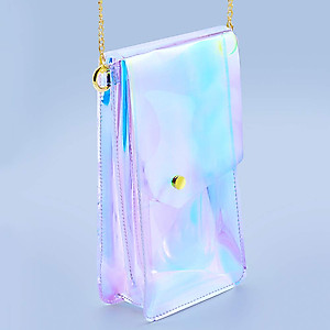 Lumee Crossbody Tech Bag - Touch Screen Friendly - Holographic