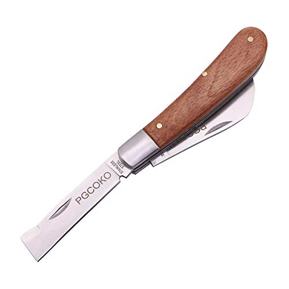 PGCOKO Folding Garden Grafting Pruning Knife with Grafting Tape for Grafting Budding Fruit Tree