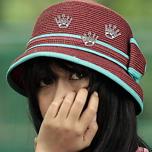 ULTNICE 12pcs Tiara Crown Brooch Pin Wedding Party Pageant Brooch (Silver)