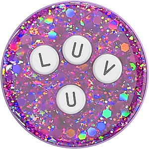​​​​PopSockets Phone Grip with Expanding Kickstand, Graphic PopGrip - Alphabet Soup LUV