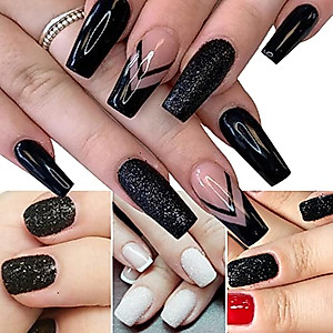 2 Boxes Holographic Nail Glitter Powder White Black Shining Sugar,1 Pieces Dip Powder Recycling Tray System Dip Case,1PCS Soft Nail Art Powder Brush Funnel,Nails Art Decoration DIY Crafts