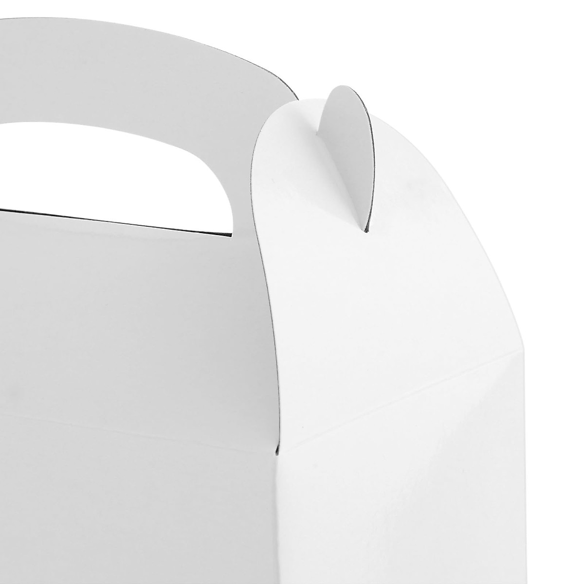 24 Pack White Gable Boxes for Party Favors, Goodies & Treats, Kids Birthday & Wedding, 6.2 x 3.5 x 3.5 In